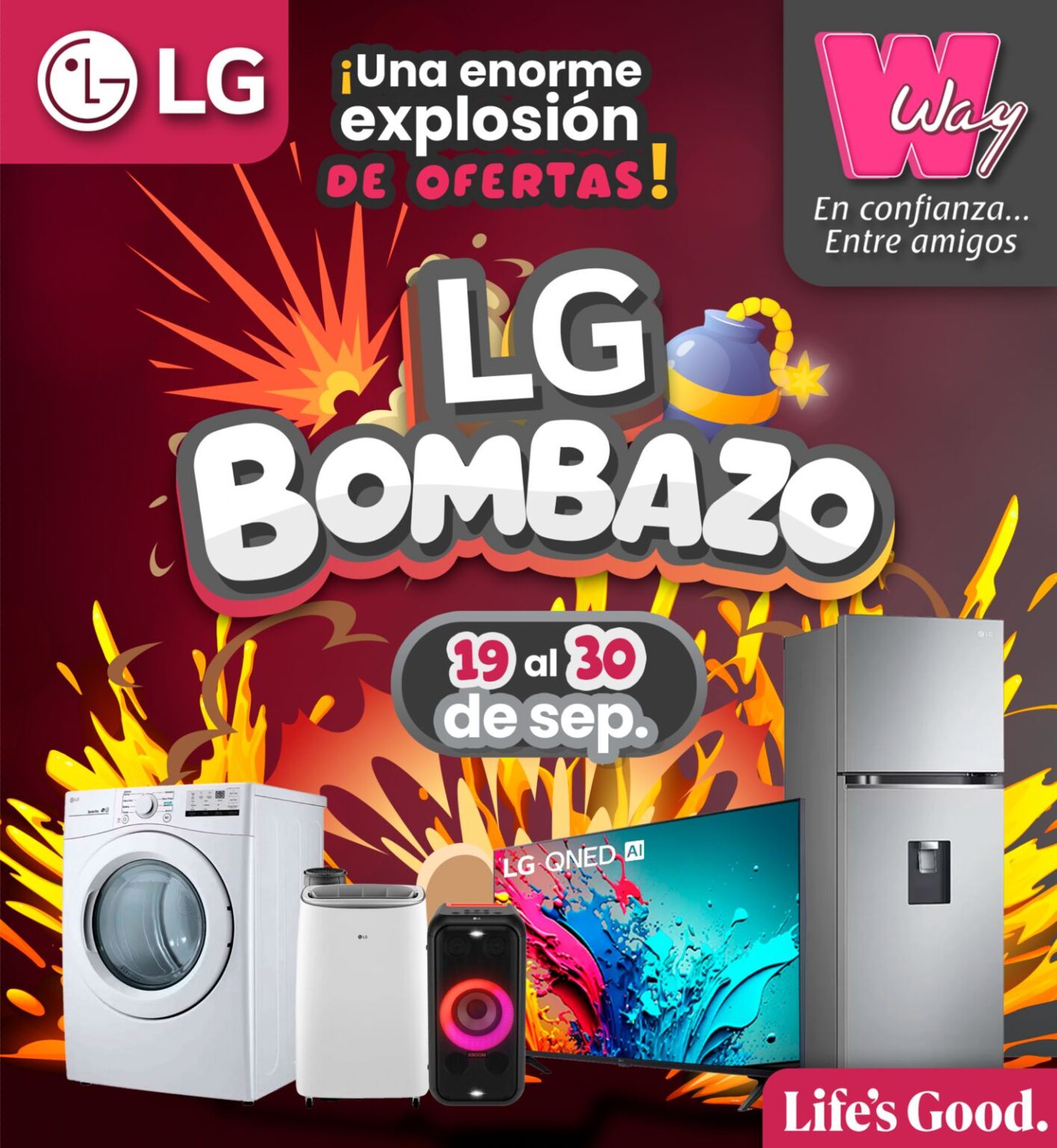 DISFRUTA EL LG BOMBAZO WAY: ¡OPORTUNIDADES EXPLOSIVAS QUE HACEN BUUM ...